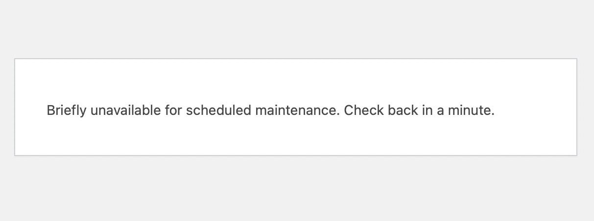 [Fix] Briefly Unavailable For Scheduled Maintenance Check Back in a Minute